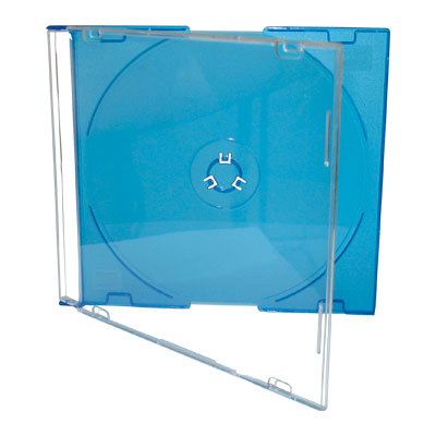Cd box super slim acrílico azul