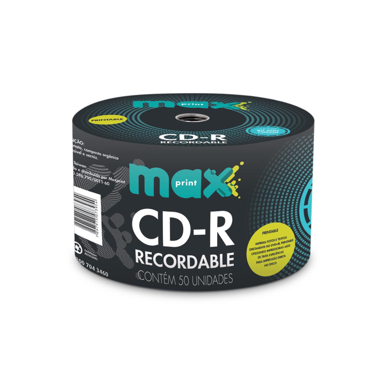 Cd-r printable fullhub 700mb 52x maxprint