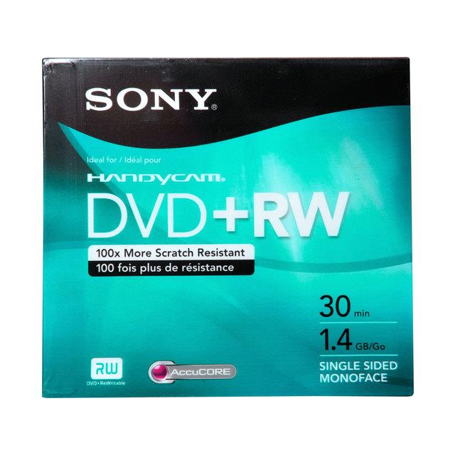Mini dvd+rw 30 min 1.4 gb sony